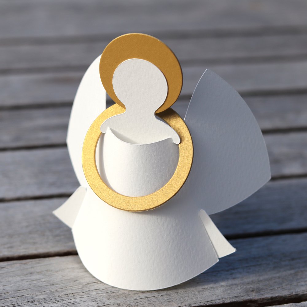 Circle Angels, 2 pcs - Mobiles - Livingly Paper Craft and Mobiles